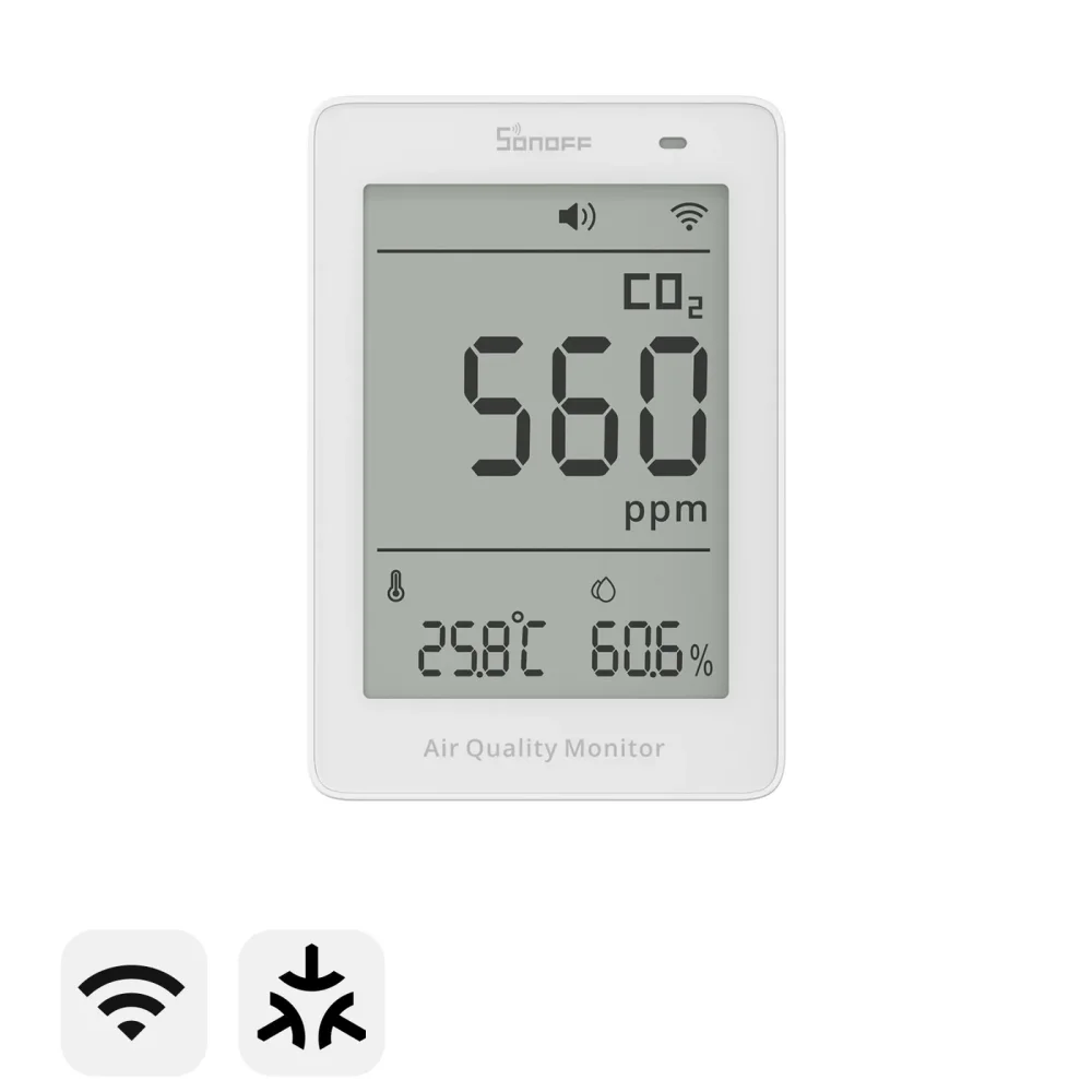 SONOFF AirGuard CO2 Matter Over Wi-Fi Air Quality Monitor | SAWF-08P ...